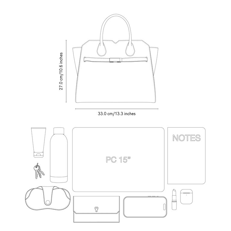 Milano Size Guide: dimensions and capacity of Valextra Milano bags