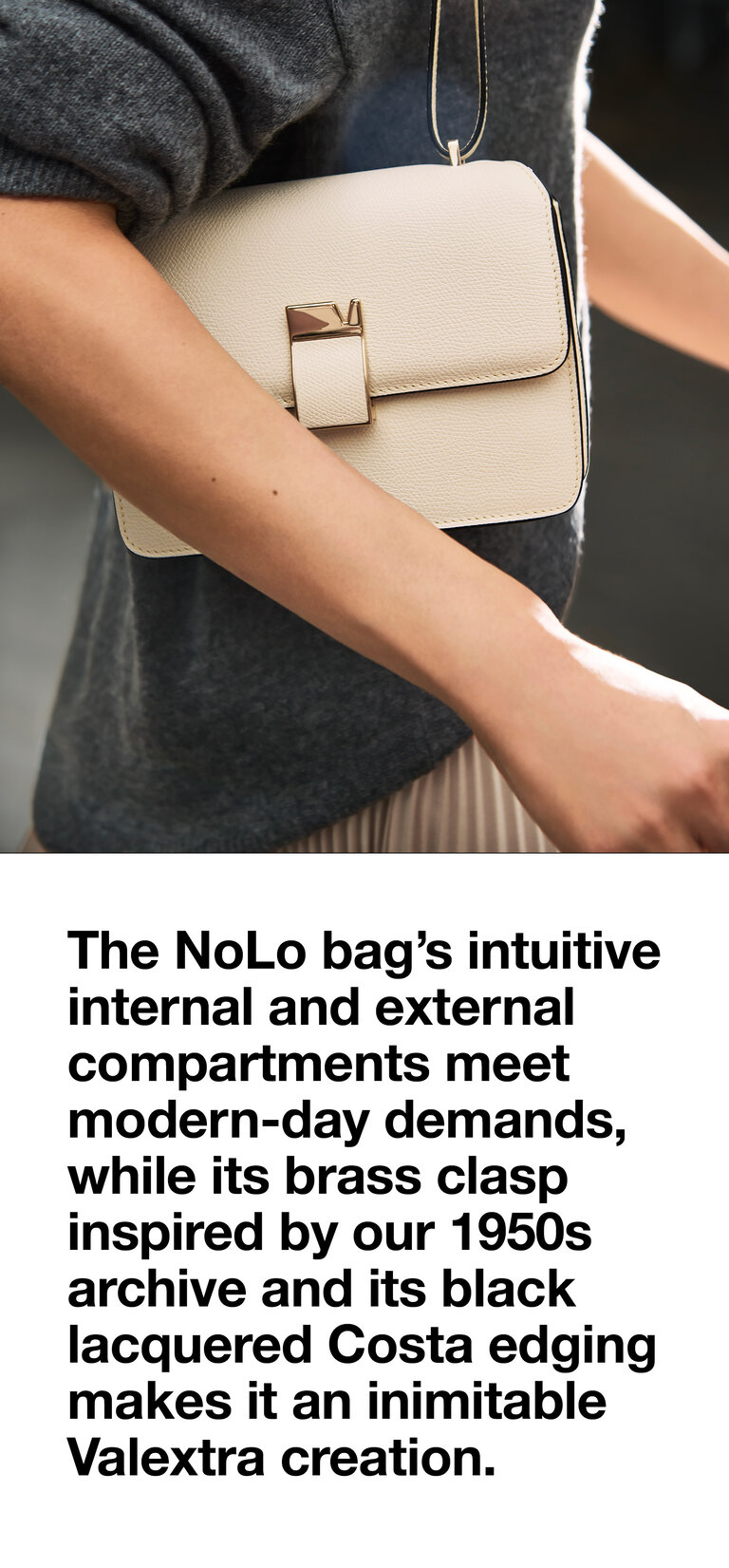 NoLo: Crossbody leather handbags with shoulder strap | Valextra