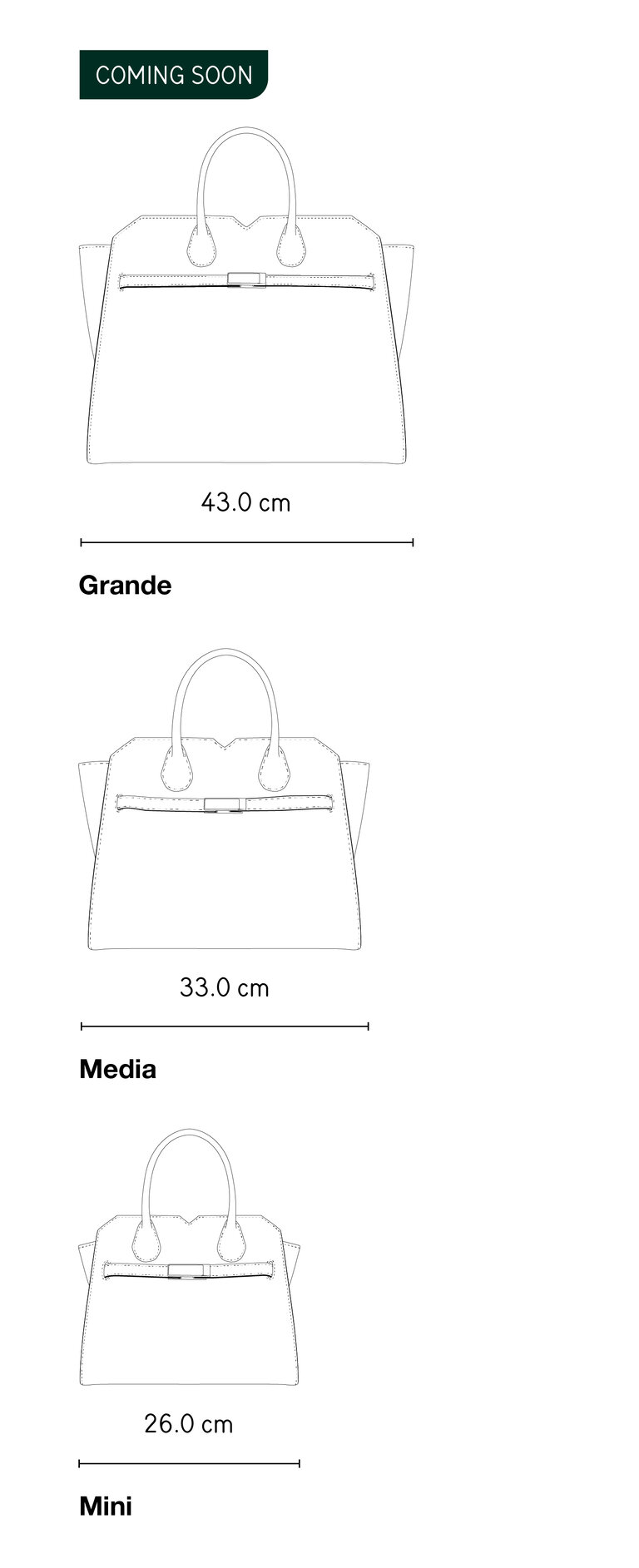 Milano Size Guide: misure e capacità di Valextra Milano