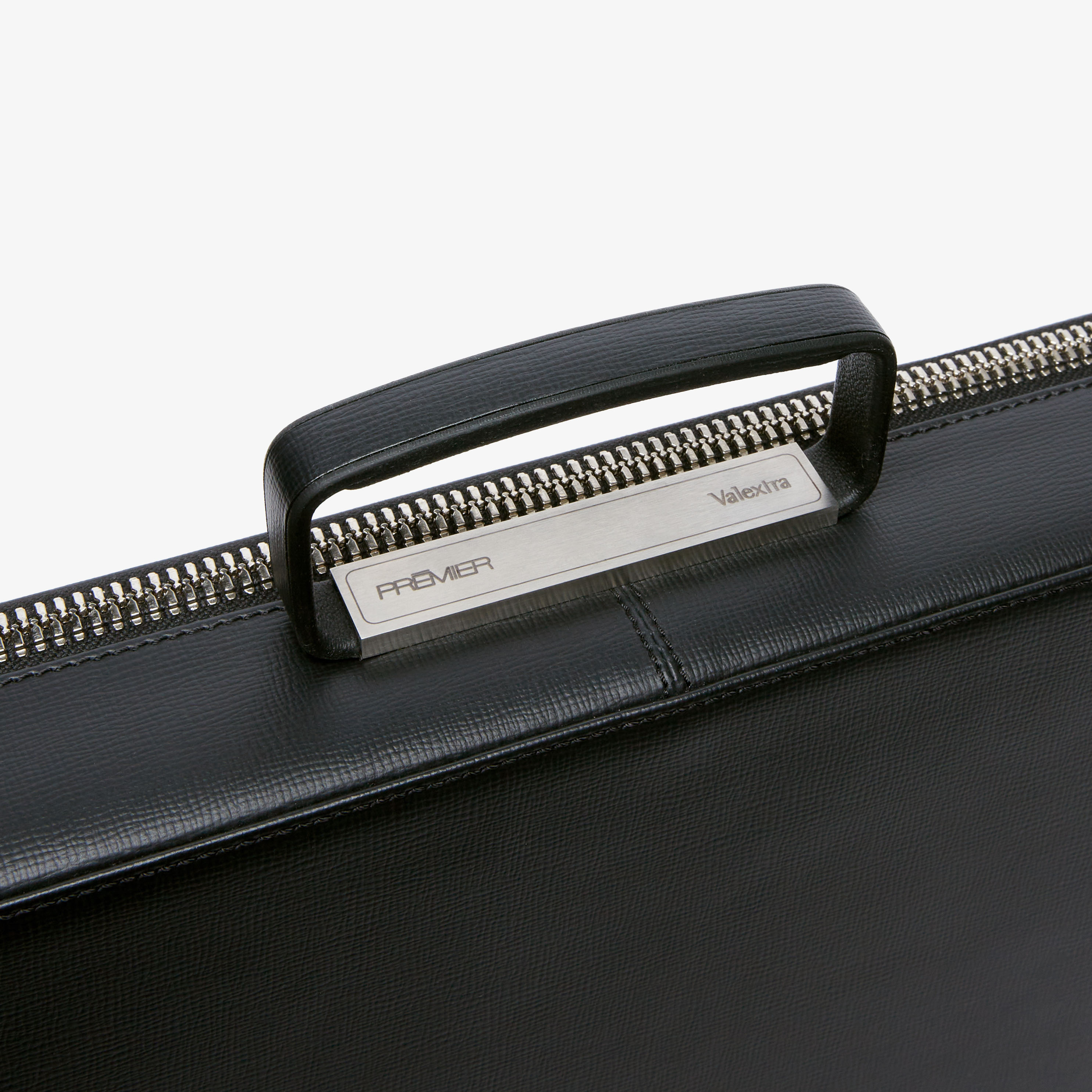 24h briefcase: black Leather hard case | Valextra Premier