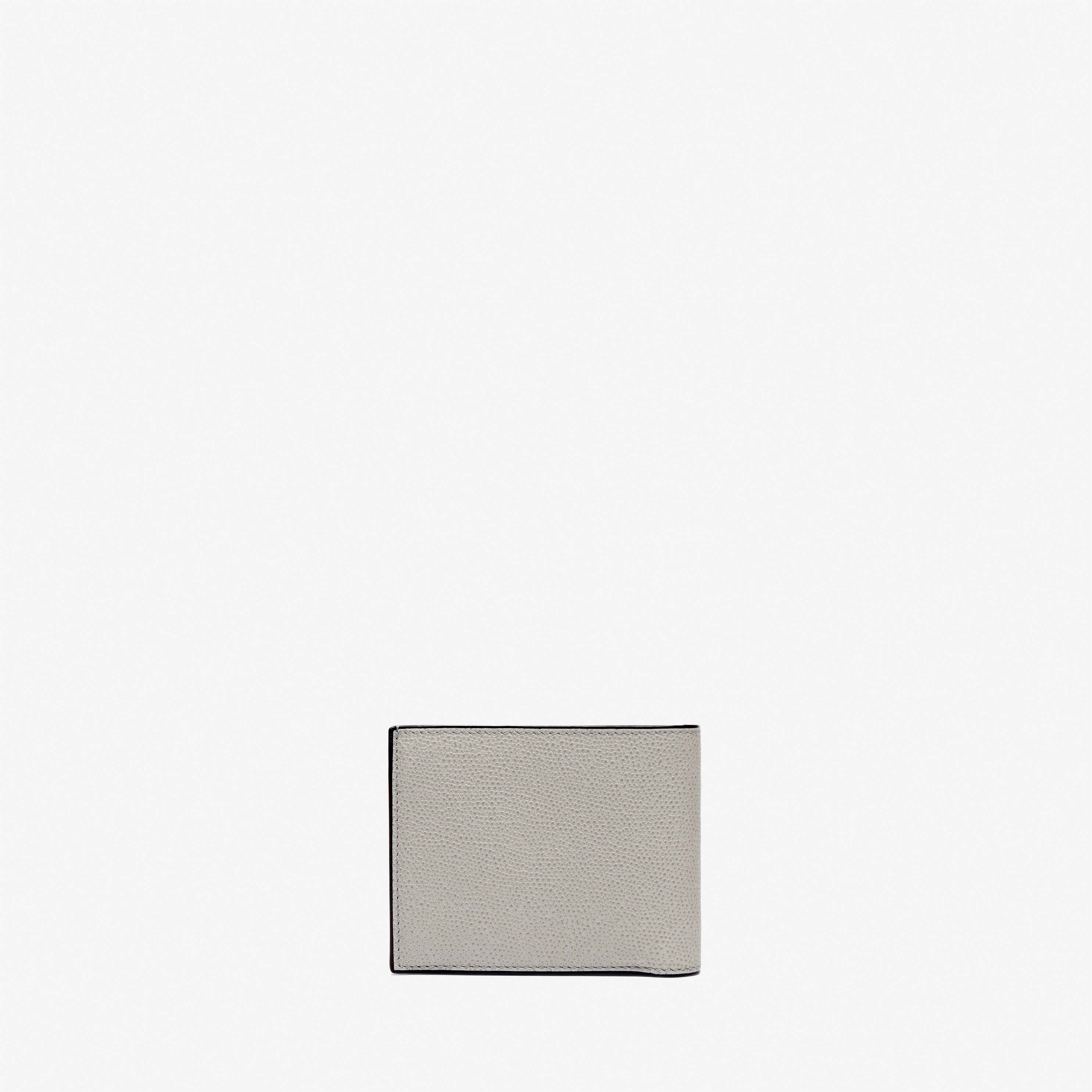 Light Grey Leather Bifold wallet with coin purse | Valextra