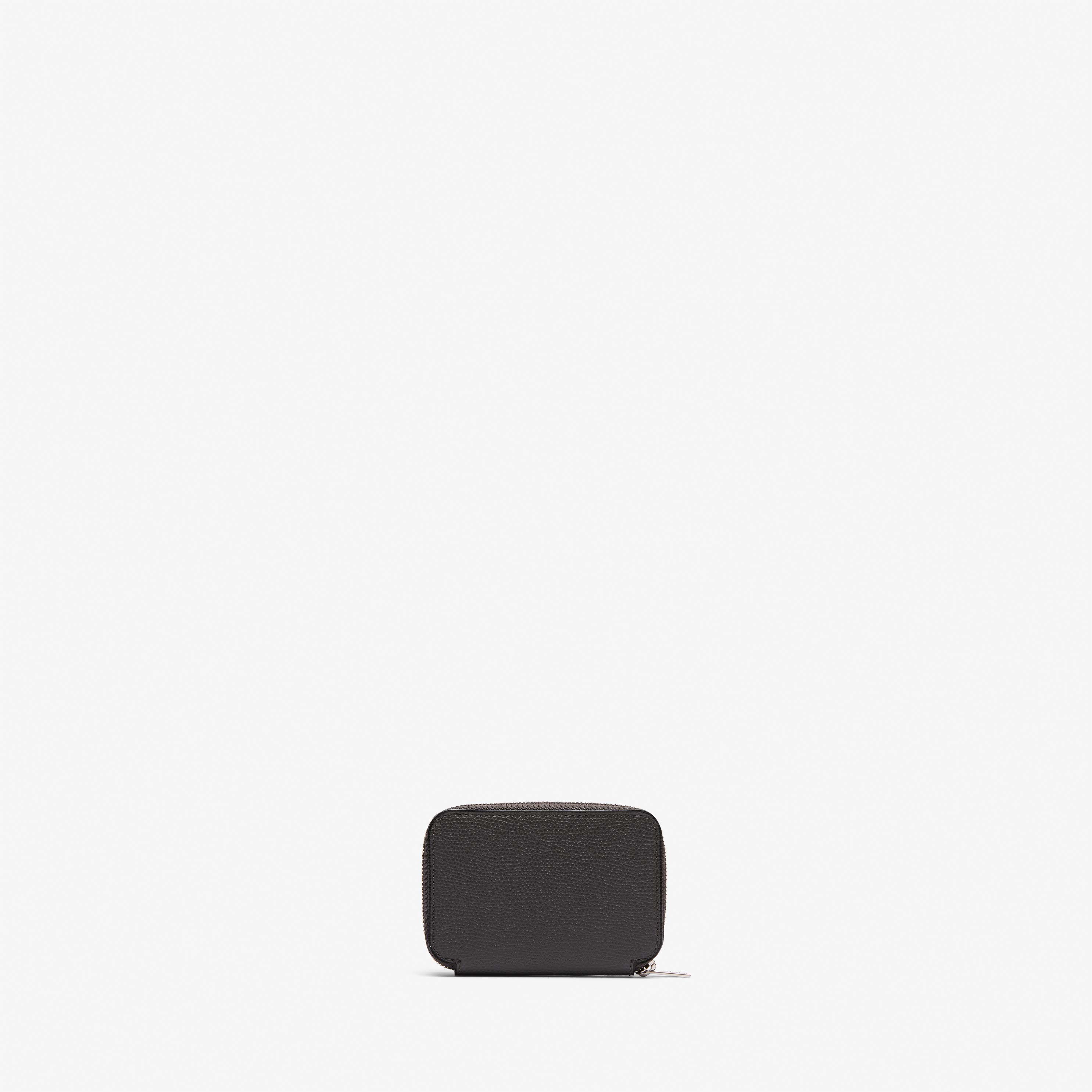 Gray Leather Credit card holder | Valextra Zip Around