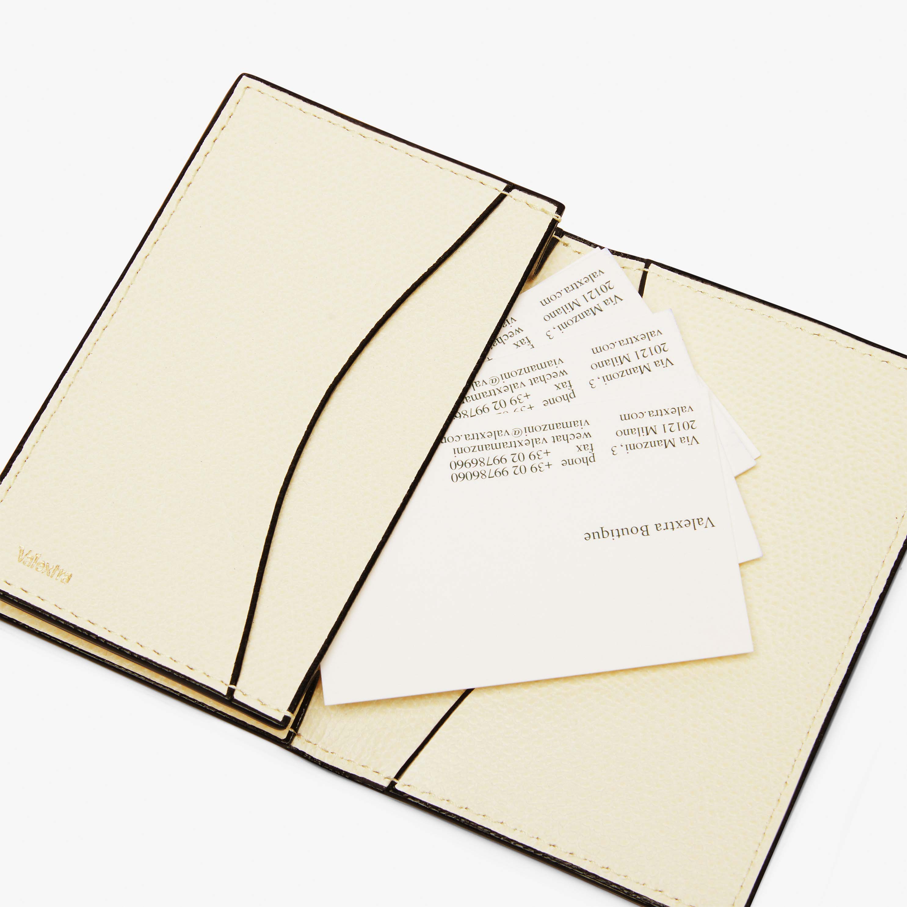 White Leather Business and credit card holder | Valextra