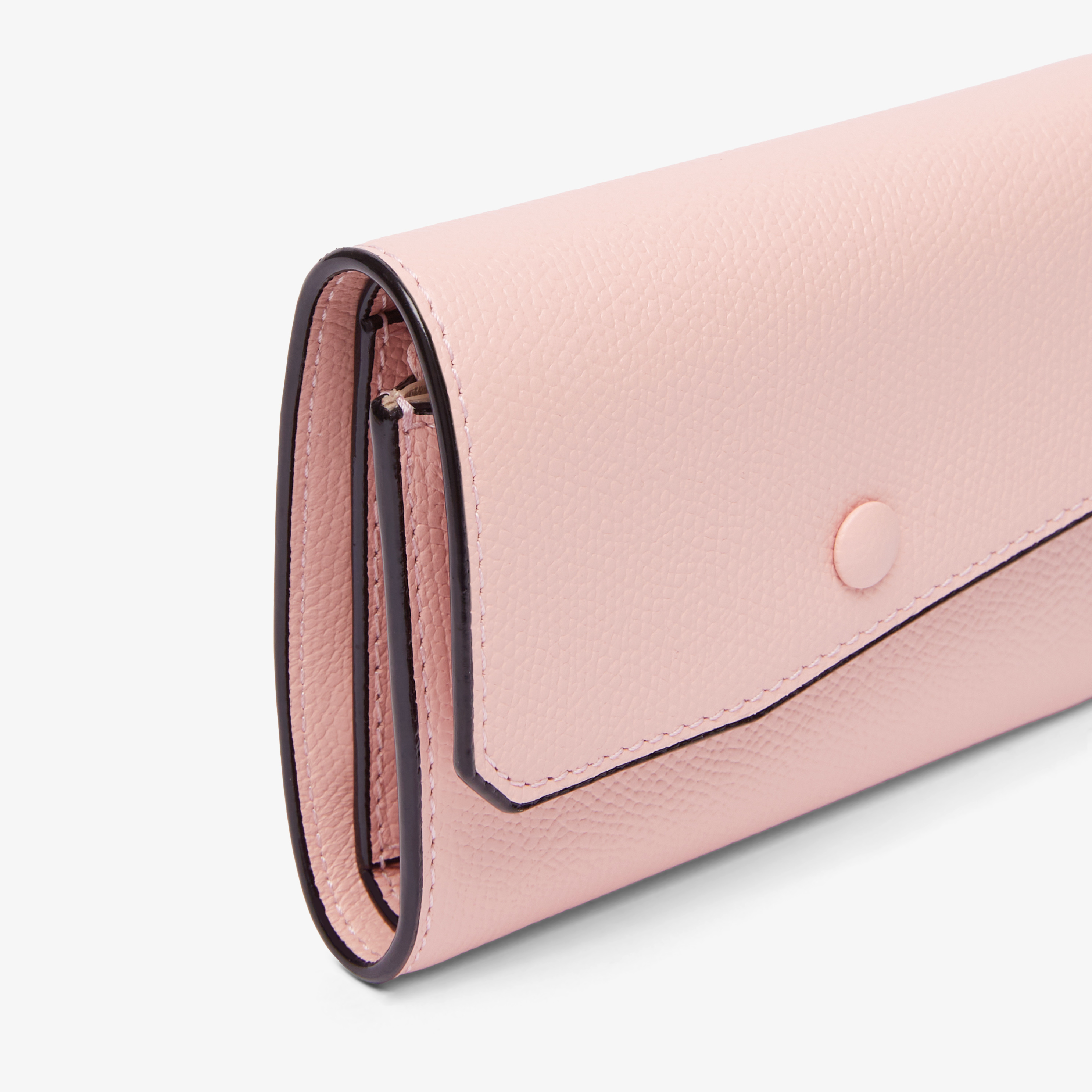 Women's Pink Grained Leather Luxury pocket purse | Valextra Pocket