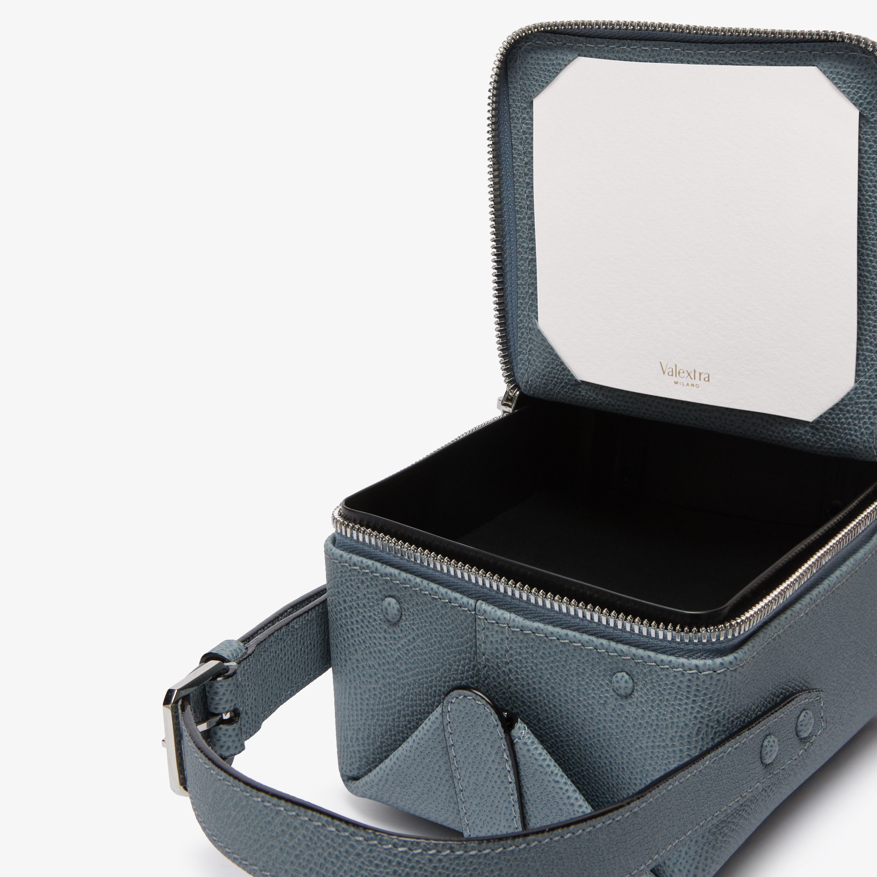 Women's Azure Leather Luxury crossbody bag | Valextra Tric Trac