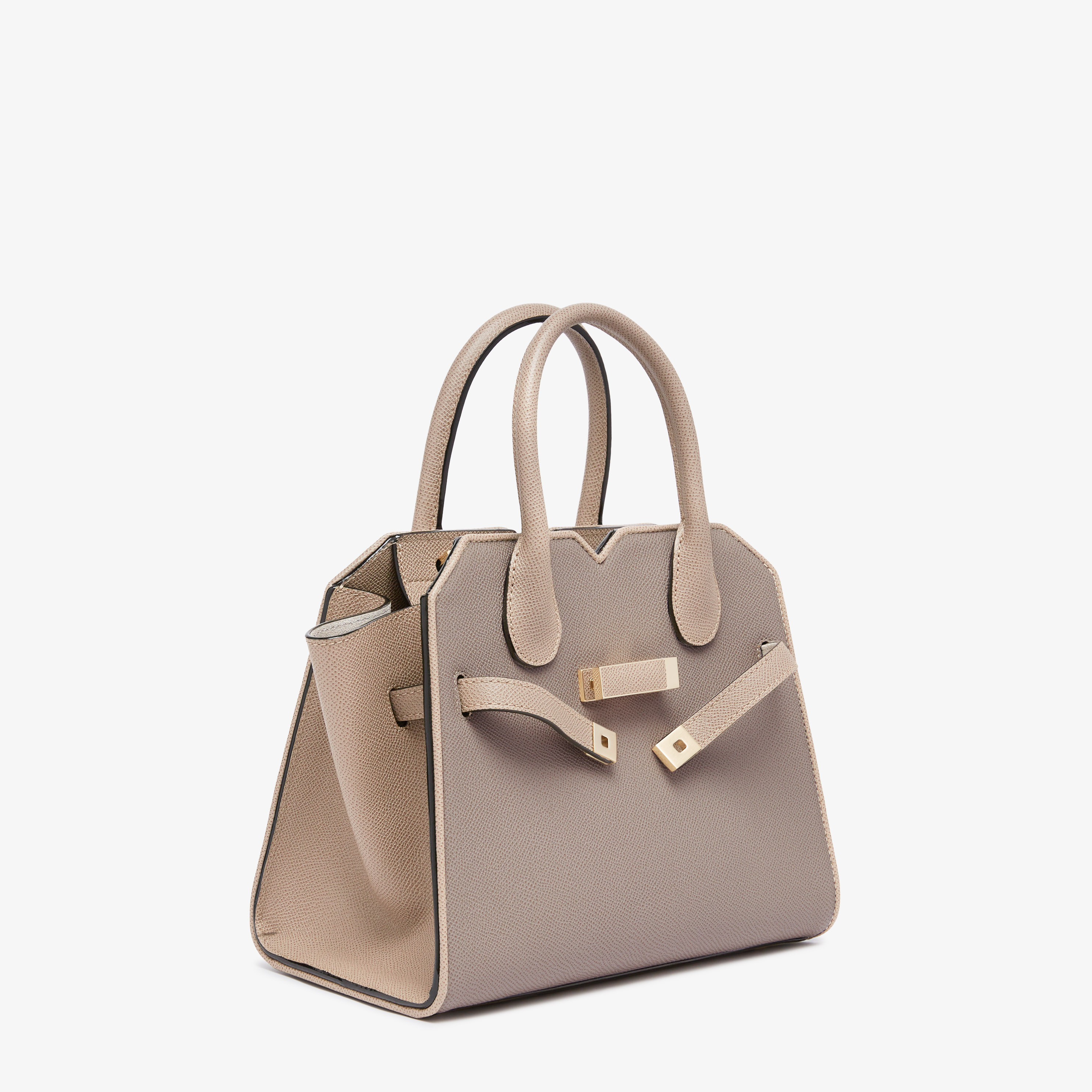 Women's Beige & Pink Luxury Grained Leather Mini Bag | Valextra