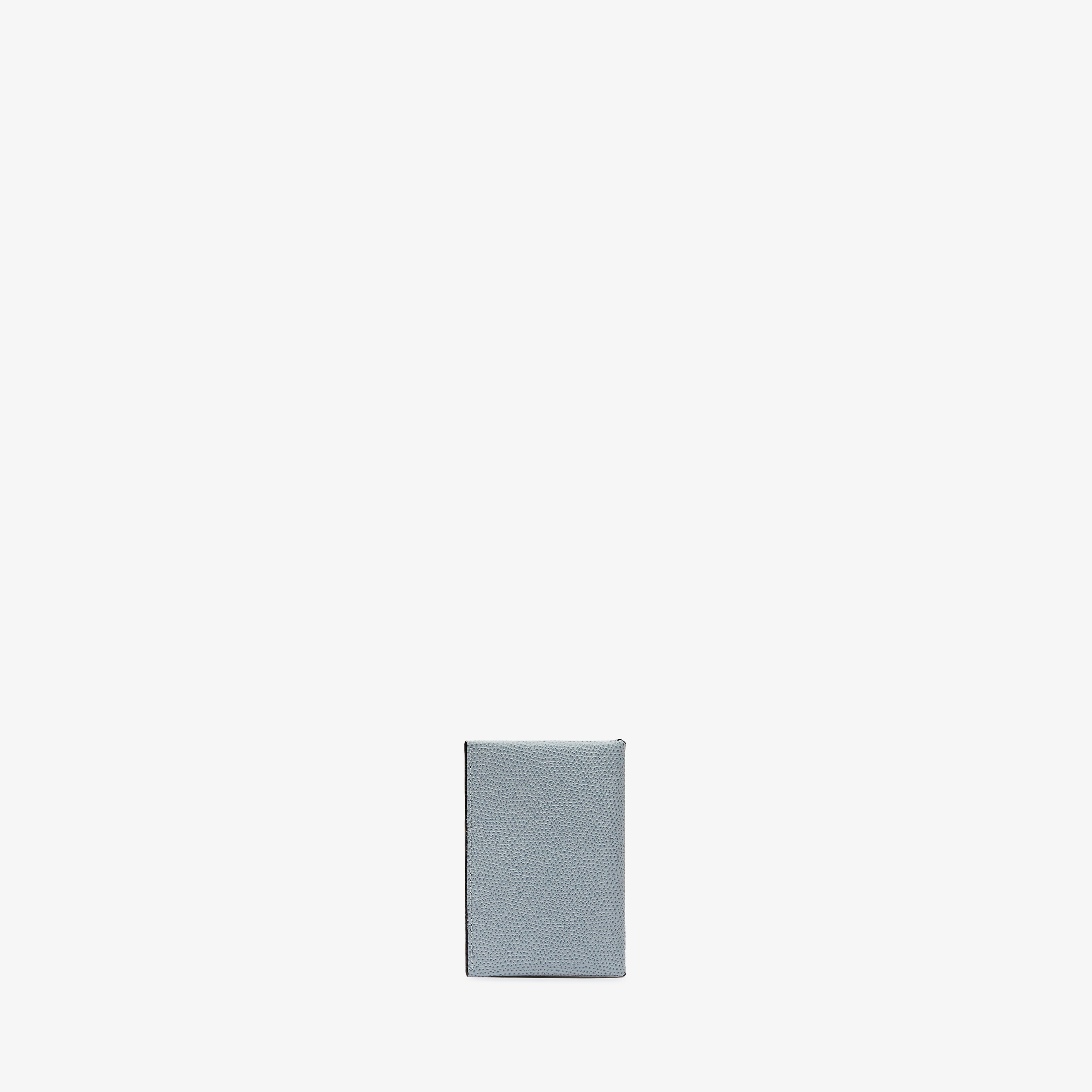 Women's Blue & Black Leather Luxury card case with button | Valextra