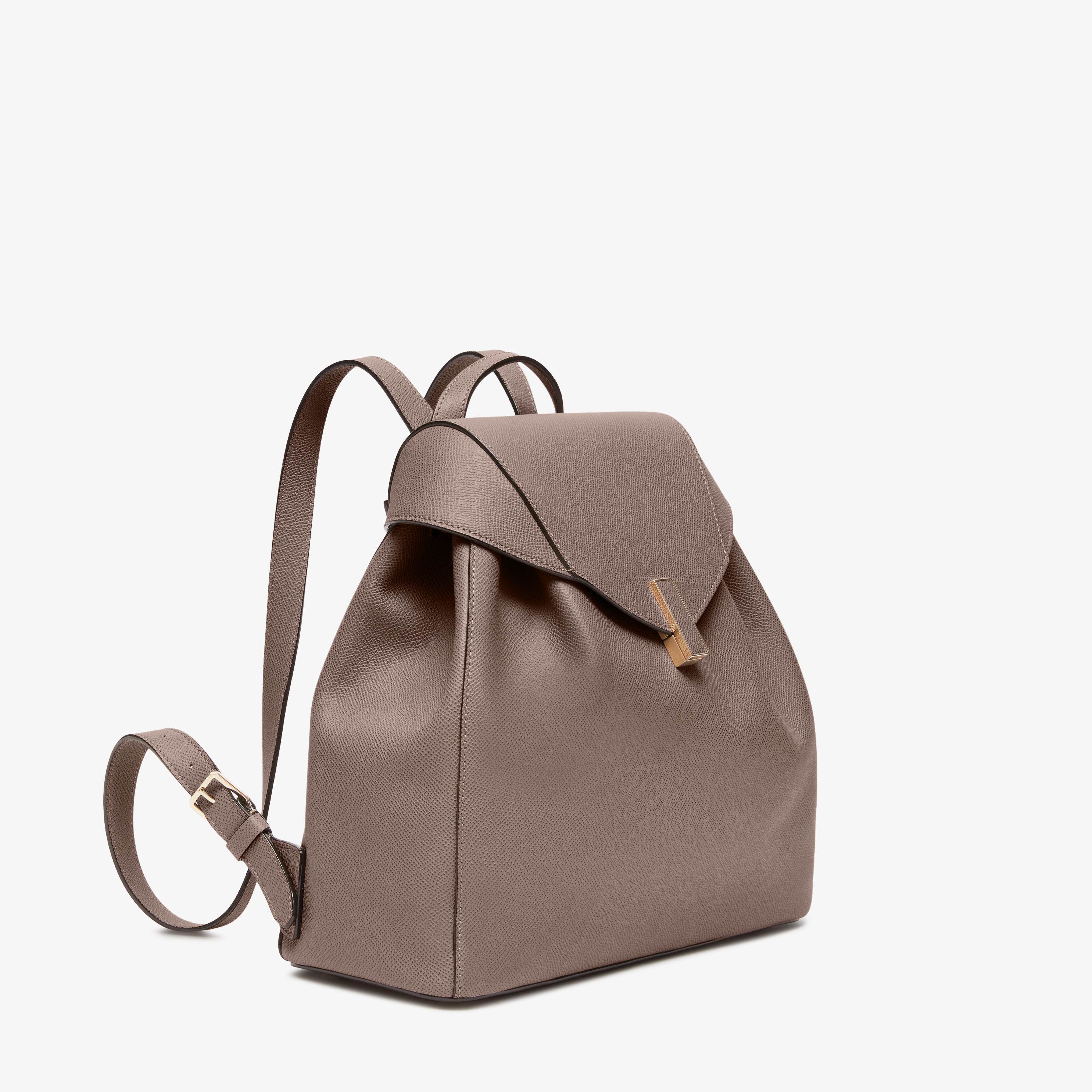 Women's Luxury Beige Leather Medium Backpack | Valextra Iside