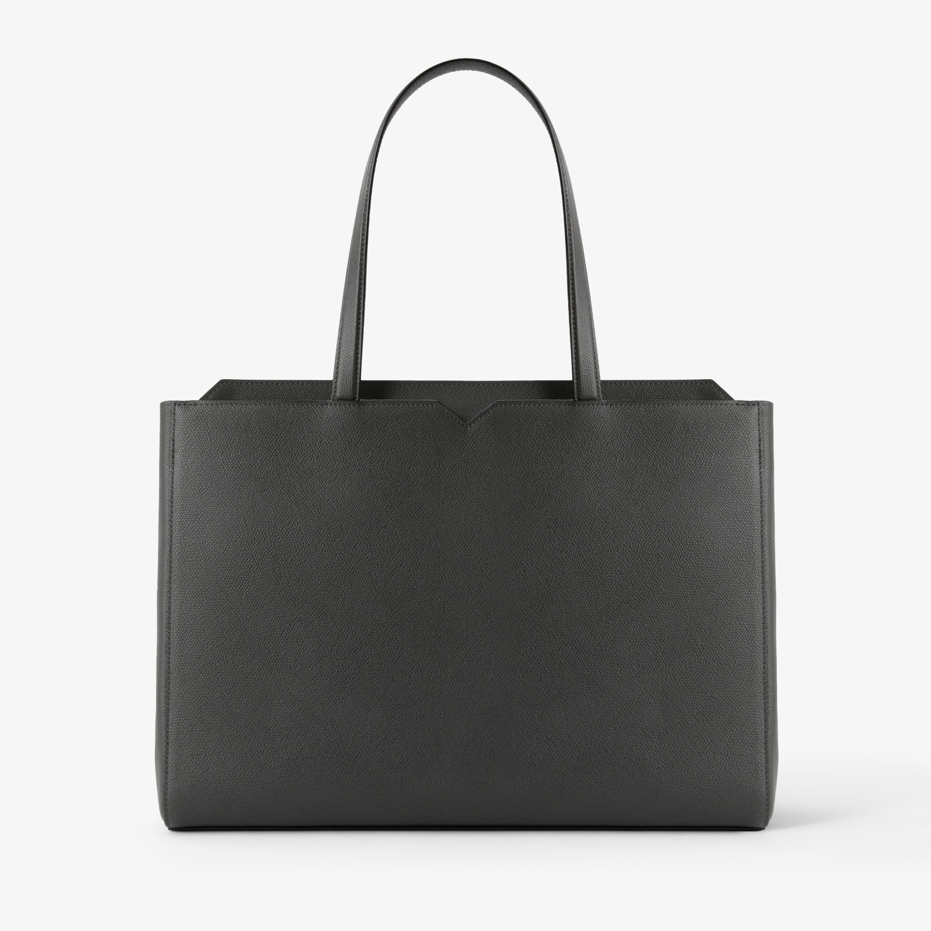 Men's Gray luxury leather shopping bag | Valextra V-Line
