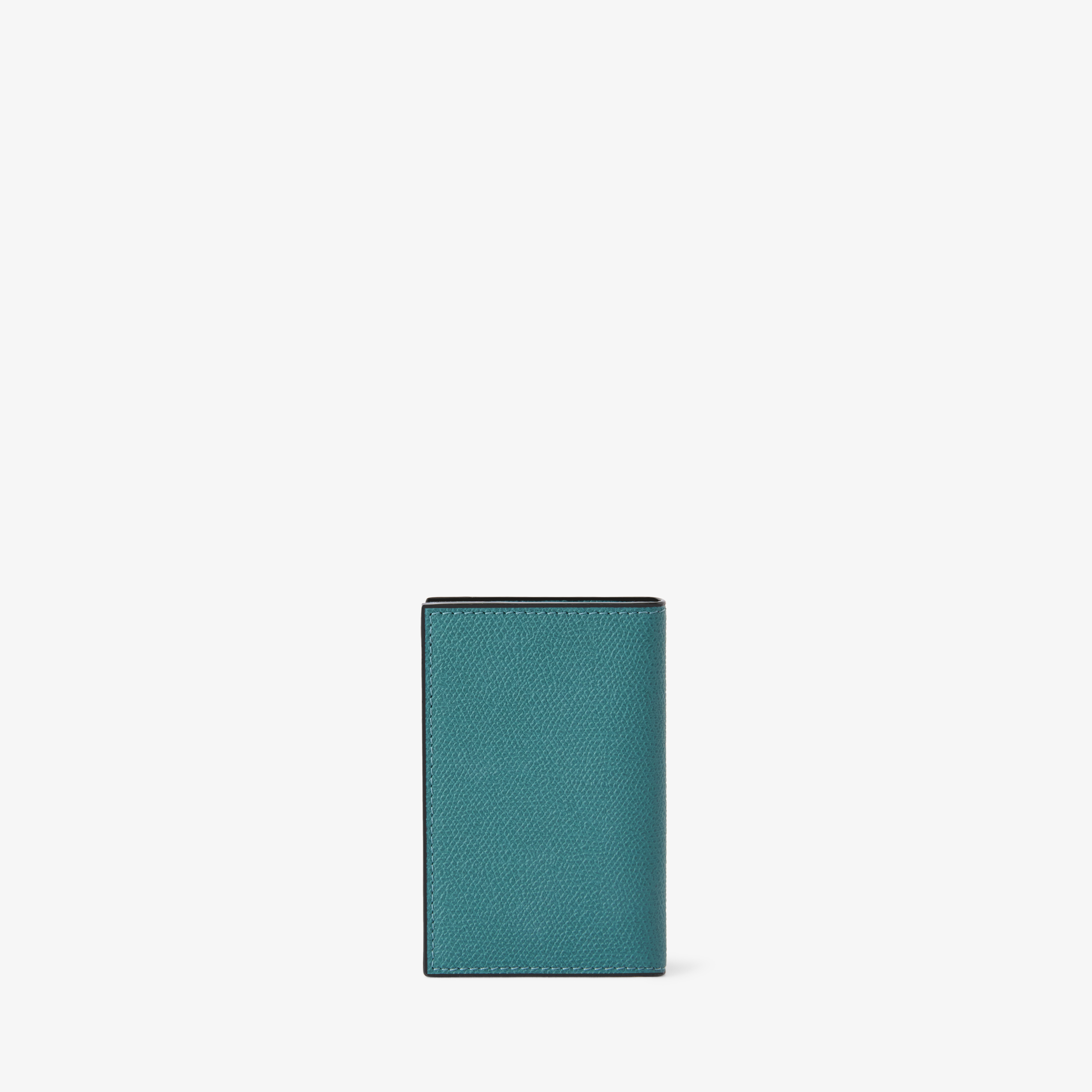 Bottle Green Grained Leather Luxury Card Case | Valextra