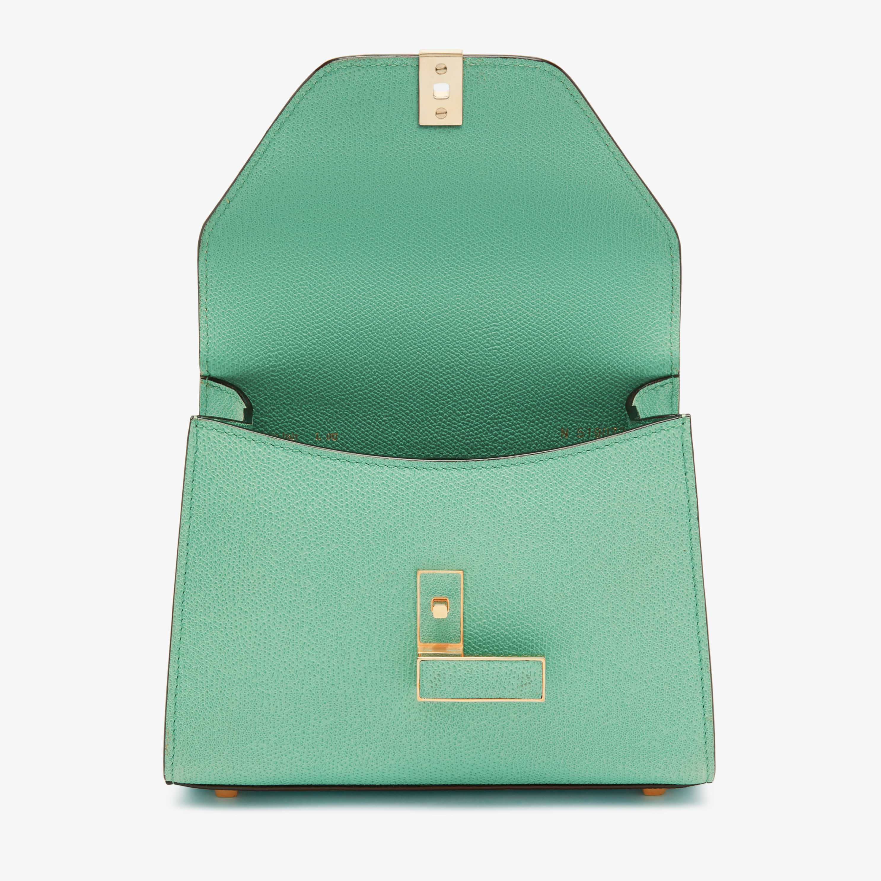 Green Leather mini bag | Valextra Iside