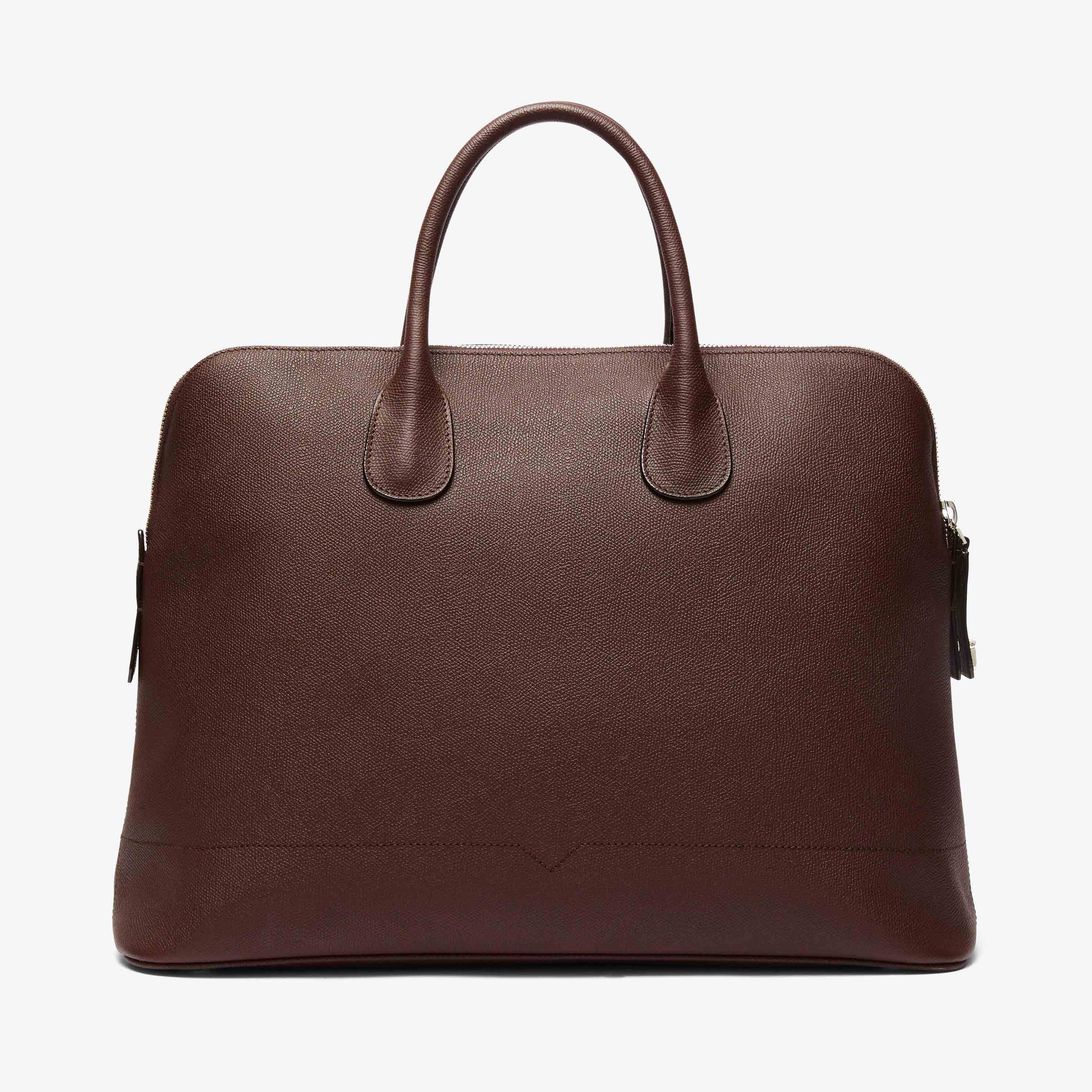 Men's Brown Leather tote bag with strap | Valextra My Logo